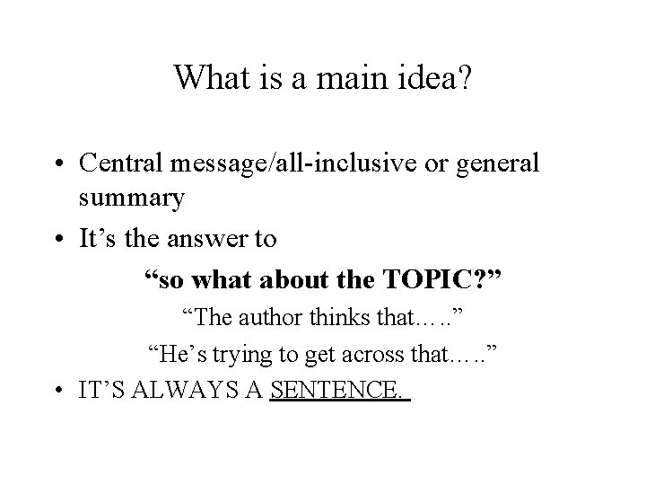 Did you memorize my tenets for the test