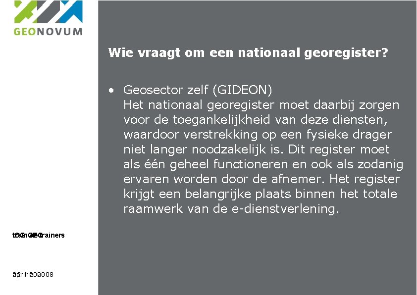 Onderwerpen NGR Content en beheer groep Tools en