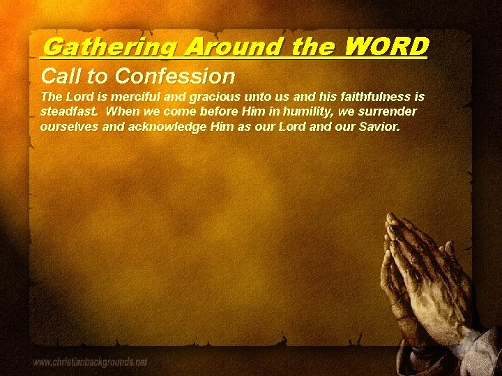 Homecrest Presbyterian Church Worship of the Lords Day