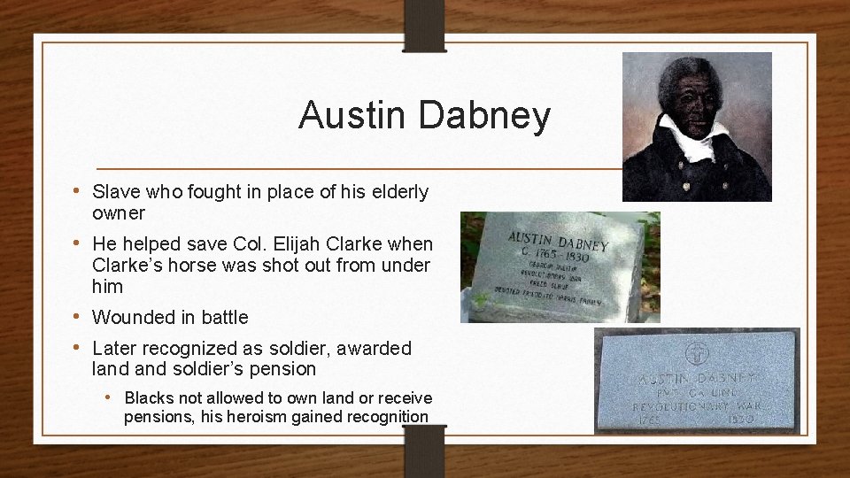 Important People and Events of the American Revolution