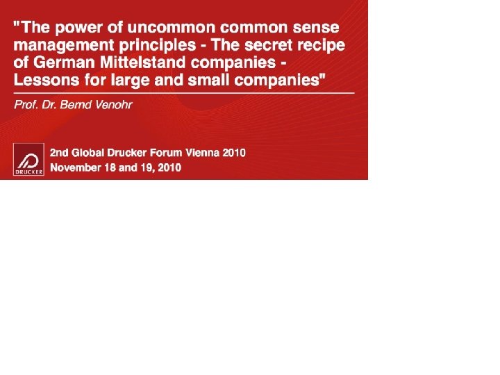 Der Mittelstand The German Middle Order companies Robert