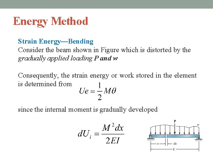 STRUCTURAL ANALYSIS II Course Code CIVL 322 ENERGY