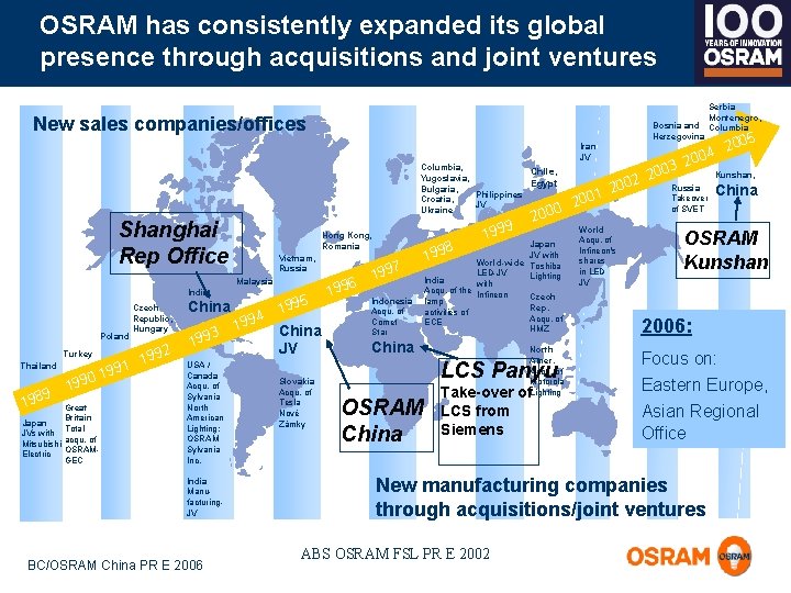 OSRAM 100 Years of Innovation BCOSRAM China PR