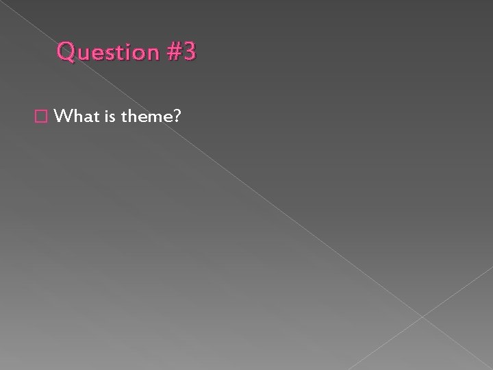 Question 1 What is the difference between a