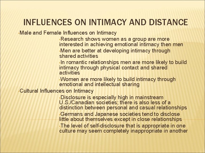 Dimensions of Interpersonal Relationships Communication and Relational ...