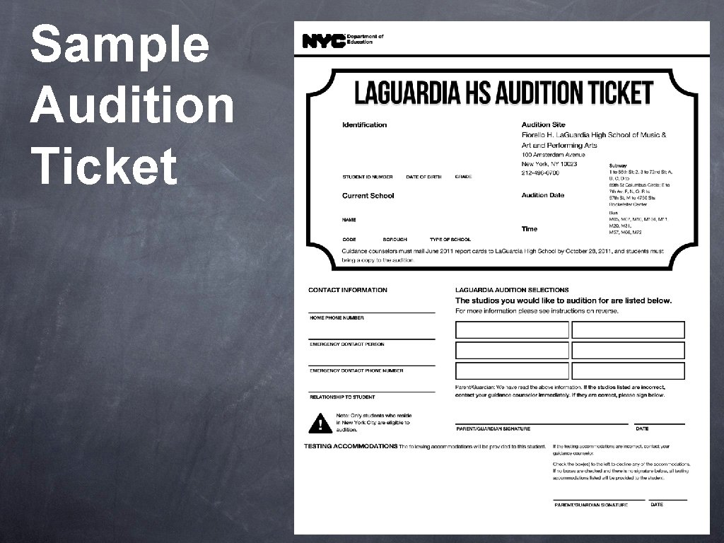 The High School Admissions Process 2013 2014 Agenda