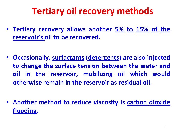 Extraction of petroleum Extraction of petroleum Extraction of
