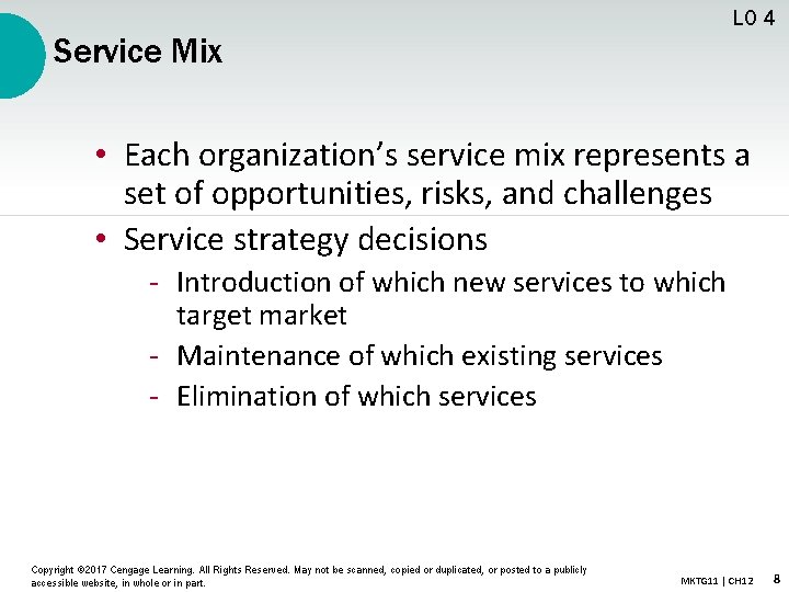 12 Services and Nonprofit Organization Marketing Copyright 2017