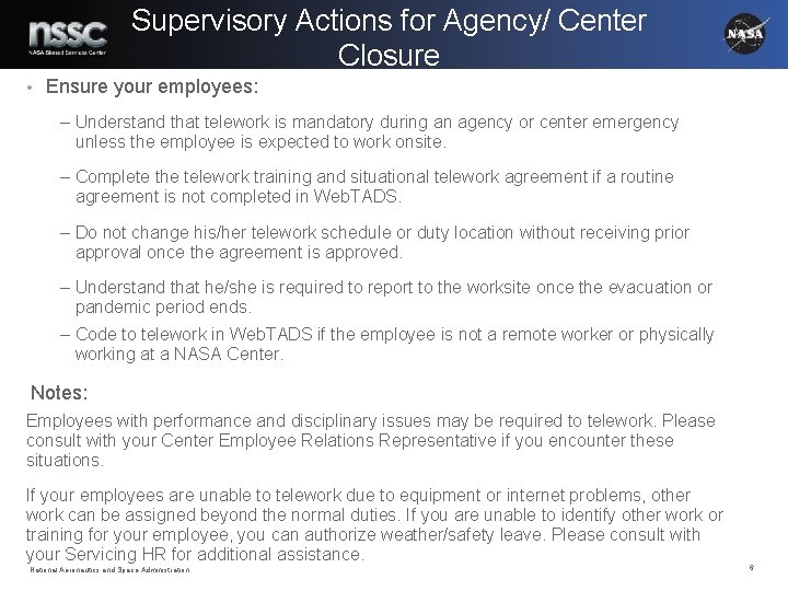 Overview of Telework Flexibilities for Supervisors Latonia Kirksey