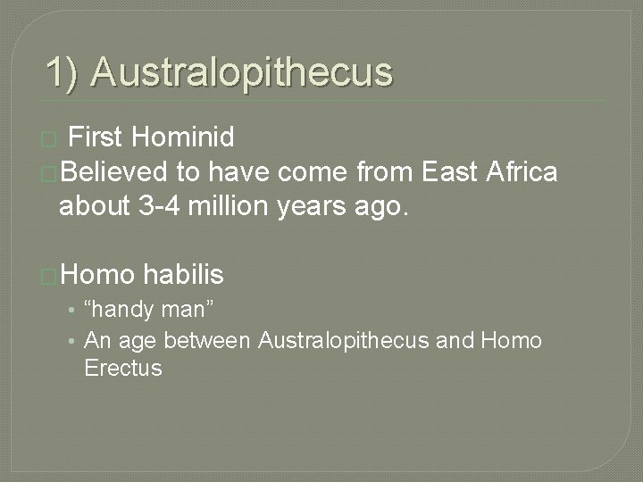 Early Man Basic Historical Tools Archaeology The study