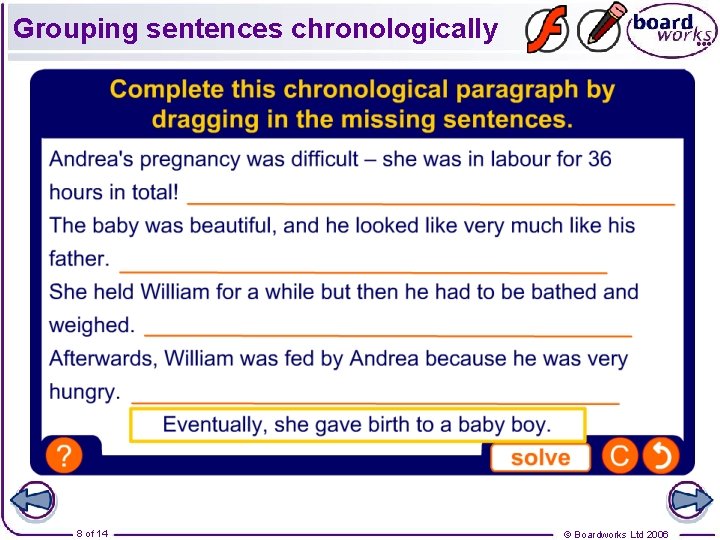 Grouping Sentences Year 8 Sentence Starters Icons key