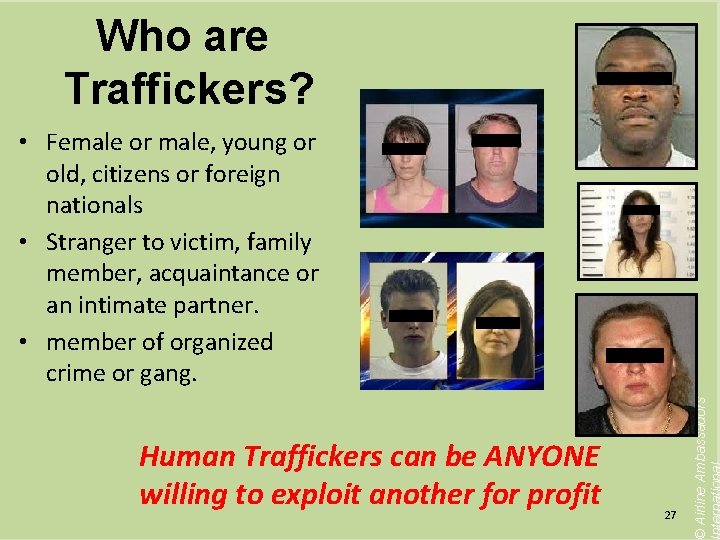 human trafficking Airline Ambassadors International A unique model