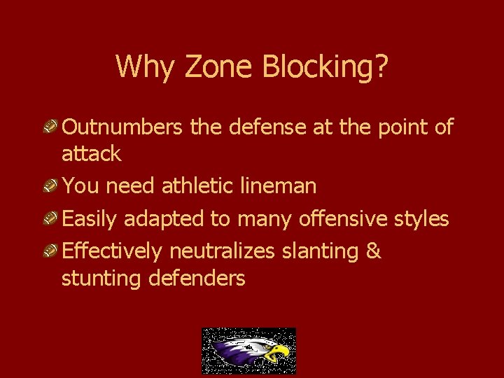 Effective Zone Blocking Techniques Rob Whinnery Red Wing
