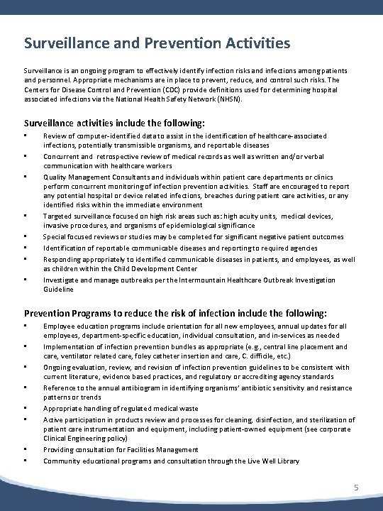 b Infection Prevention Plan 20 Facility Name b