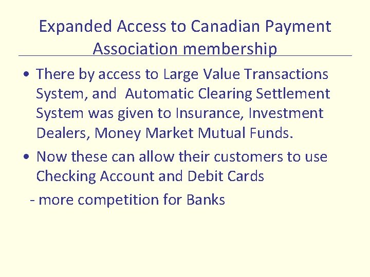 Canadian Banks Chapter 11 Banking Industry Structure and