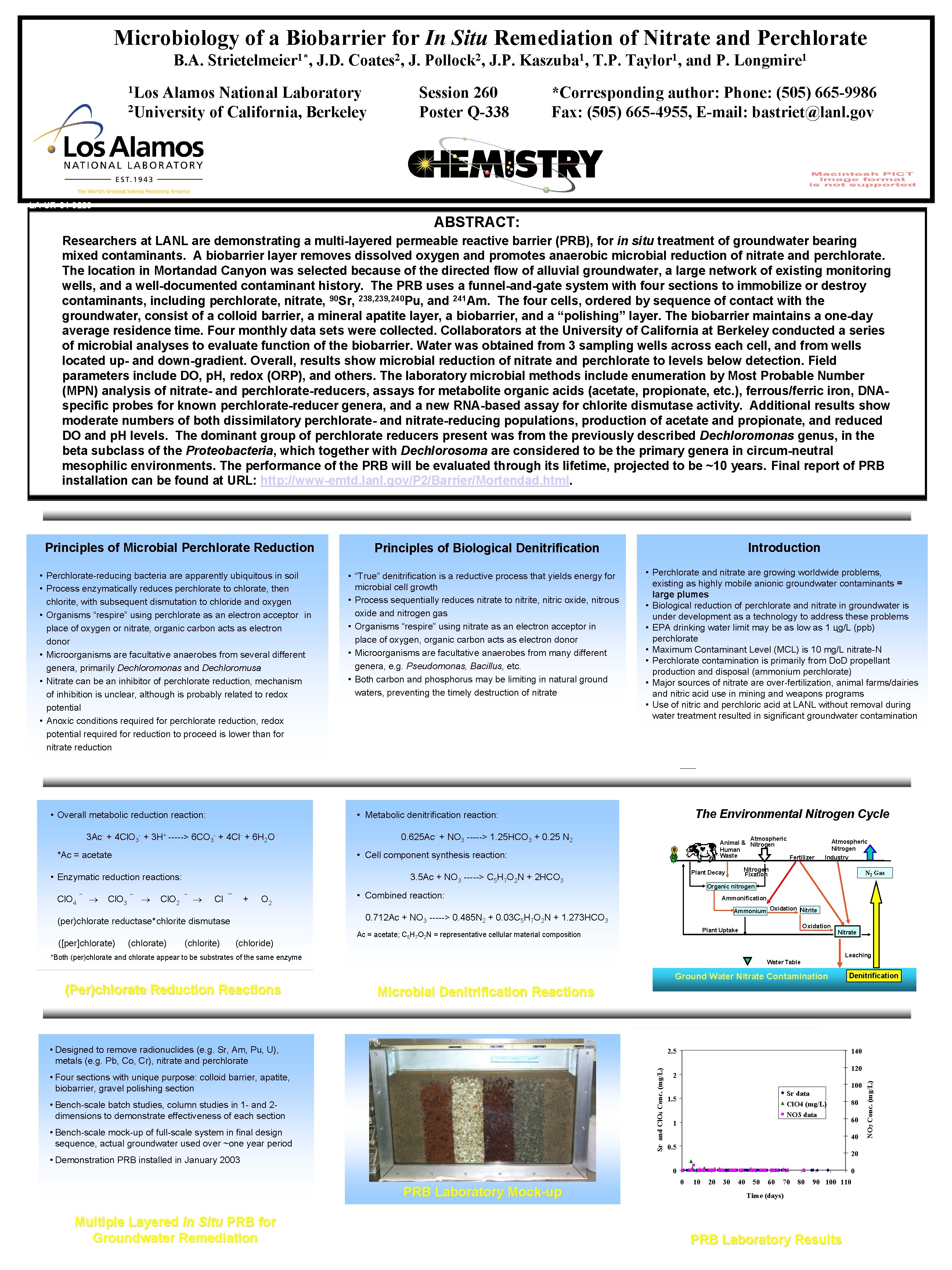 Microbiology of a Biobarrier for In Situ Remediation