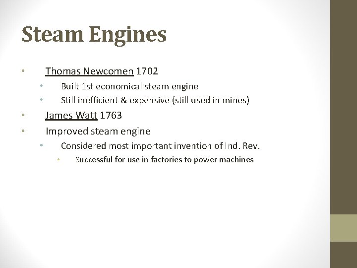 Industrial Revolution Began in England in 1780 English