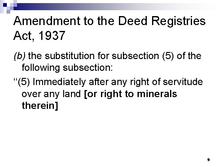 Presentation to the Portfolio Committee on Minerals and