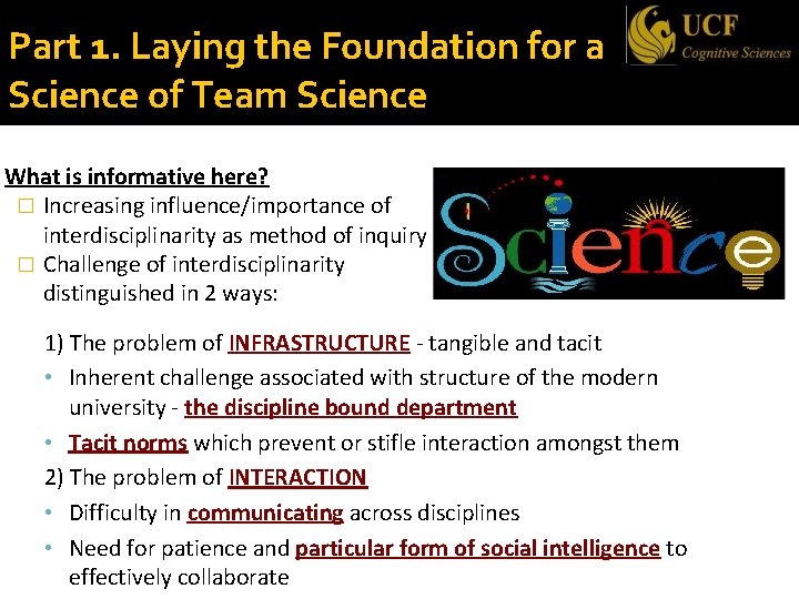 Team Science as Collaborative Cognition in Complex Contexts