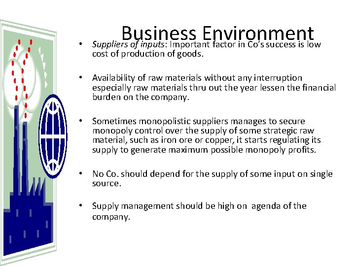 Business Environment Learning objectives Business Environmental ...