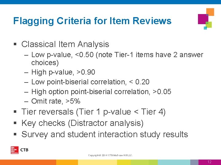 Building the NCSC Summative Assessment Towards a Stage