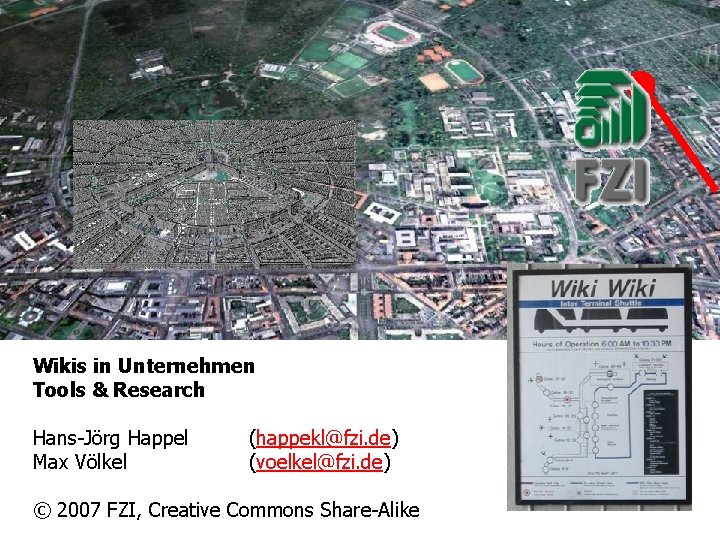 Wikis in Unternehmen Tools Research HansJrg Happel Max