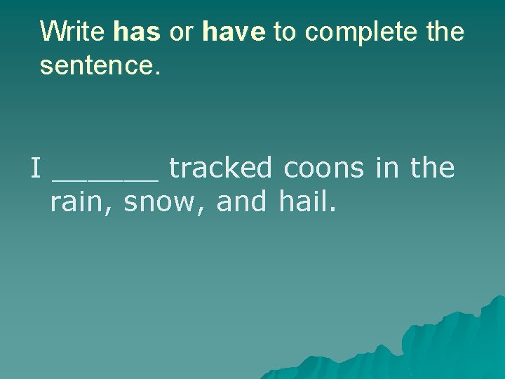 The verbs DO and HAVE Do Verbs Rules