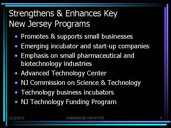NJ Access to Science Technology Medicine and Business