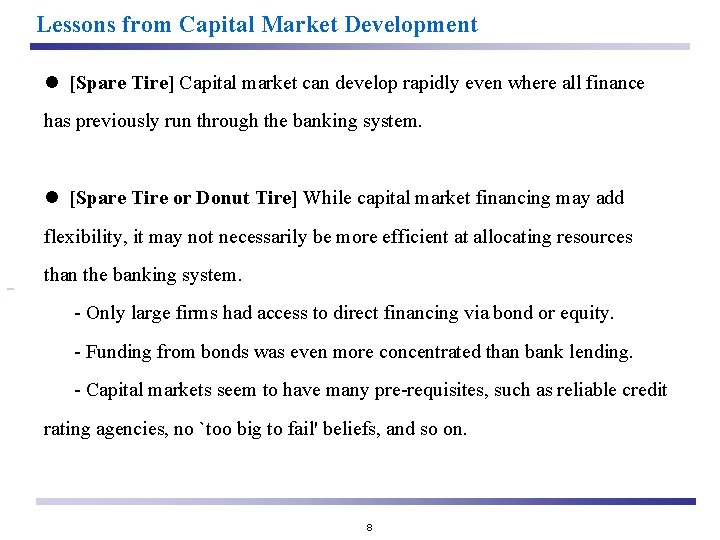 Capital Market Development in Korea Can It be