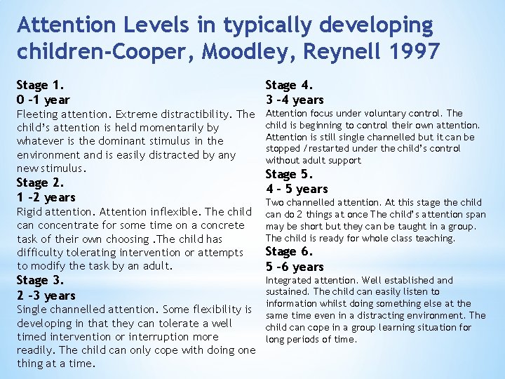 Attention Autism Attention Autism was developed by specialist