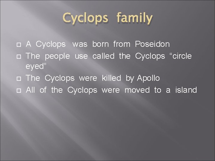 CYCLOPS BY Azayah Adams Cyclops features Cyclops had