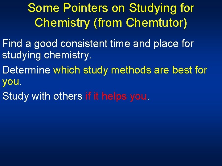 How to Survive Basic Chemistry modified from Chemtutor