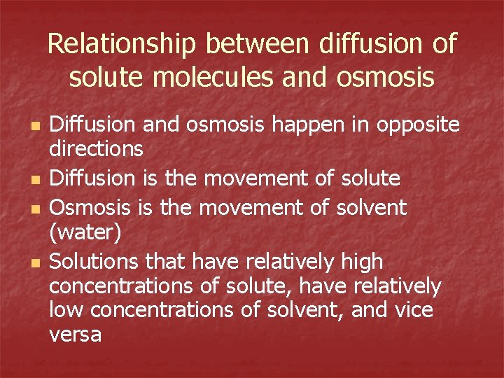 NOTES Transport Through The Cell Membrane What is
