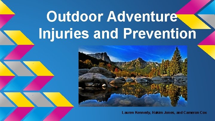 Outdoor Adventure Injuries and Prevention Lauren Kennedy Hakim
