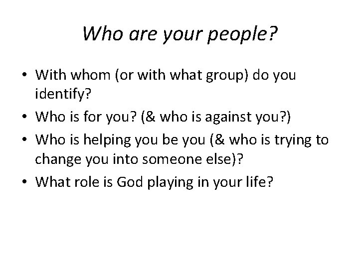 Issues for Life Clarity What do you believe