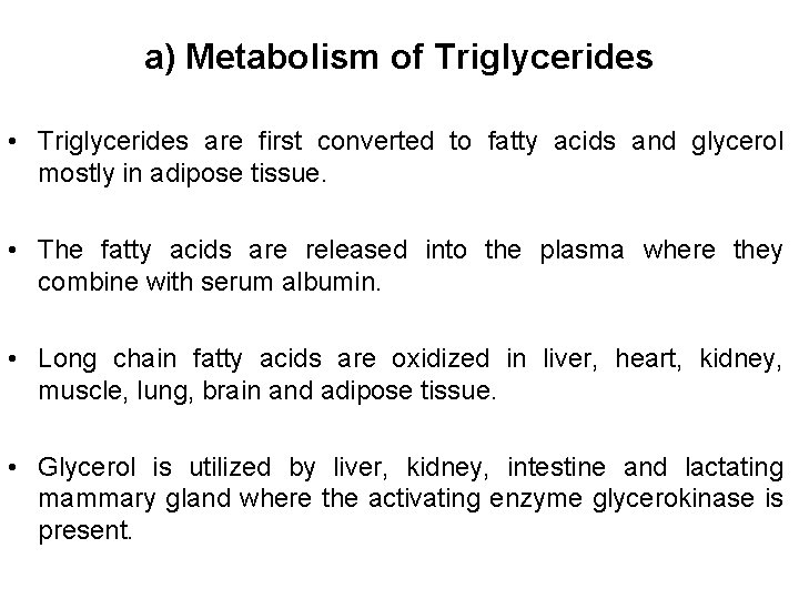 UNIT 4 2 METABOLISM OF FAT METABOLISM OF
