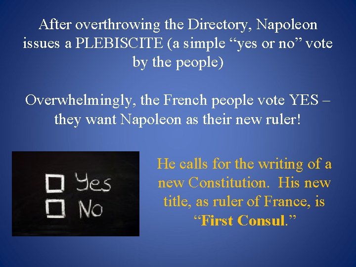 Chapter 7 The French Revolution Section 3 Napoleon