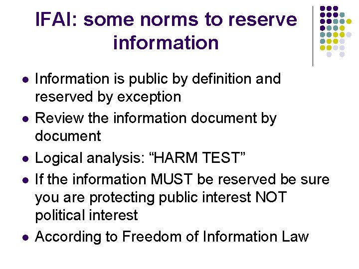 Public Security and transparency Is it possible Mara