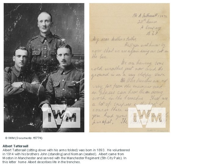Living in the Trenches Learning Resources IWM Learning