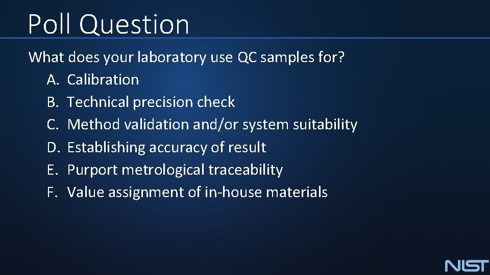 Reference Materials for Metabolomics Quality Control Christina M
