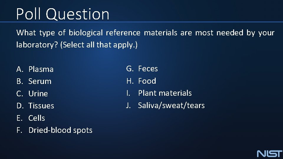 Reference Materials for Metabolomics Quality Control Christina M