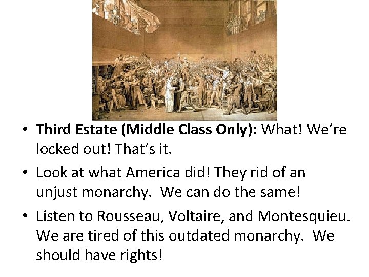 First Estate Religious Official Second Estate Rich Noble