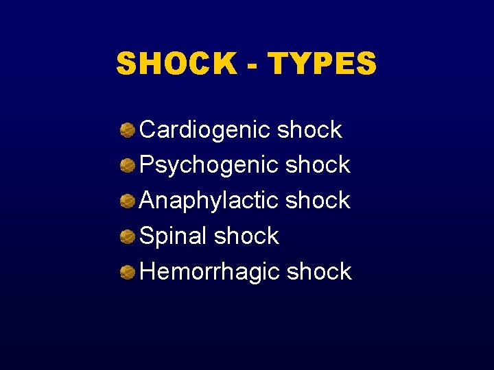 WOUNDS BLEEDING AND SHOCK COMPONENTS OF THE CIRCULATORY