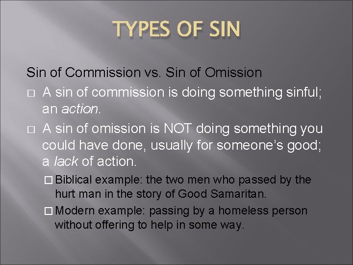 Sacrament of Reconciliation From Alienation to Reconciliation Stage