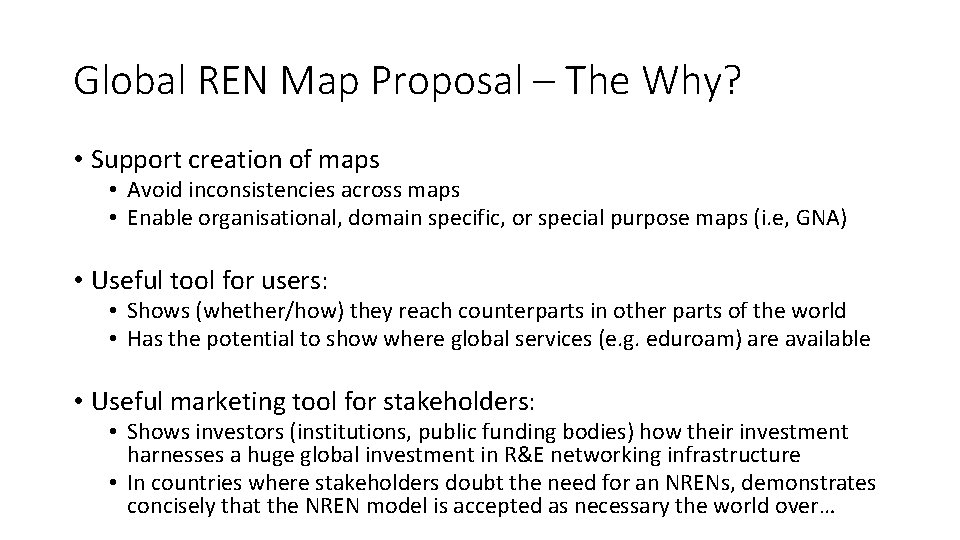 Global RE Network Interactive Map GREN Mapping Working