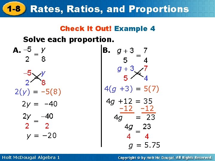 1 8 Rates Ratios and Proportions Objectives Write