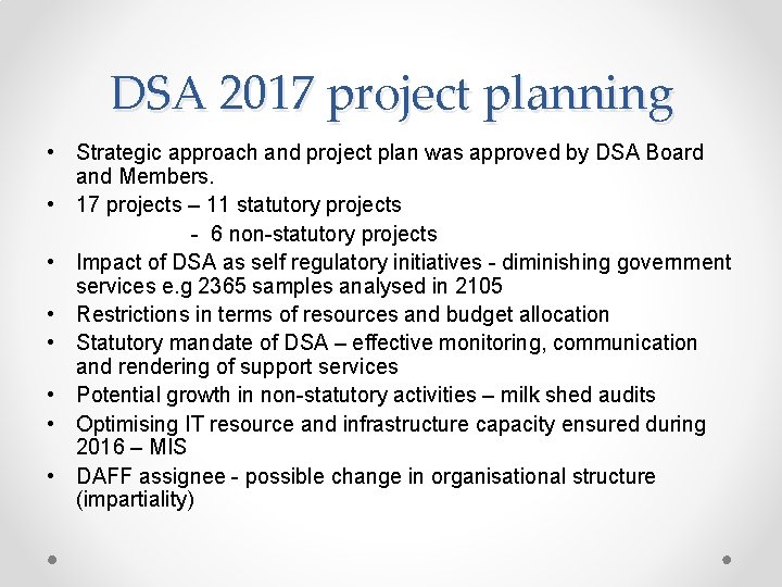 Milk SA meeting 24 November 2016 2016 Milk