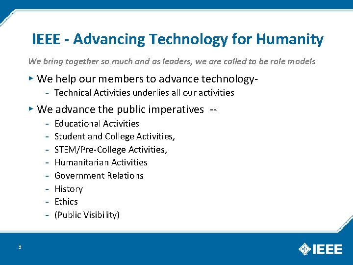 IEEE Region 6 North East Area Directors Welcome
