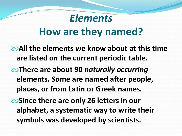 Elements The Building Blocks of All Substances A