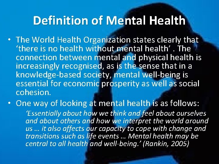Understanding Mental Health and Spirituality Peter Gilbert Spirituality